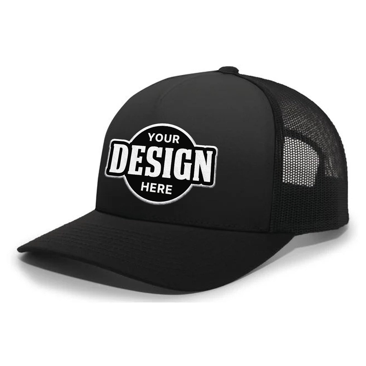 Custom Embroidered Pacific Headwear 104S Contrast Stitch Trucker Snapb ...