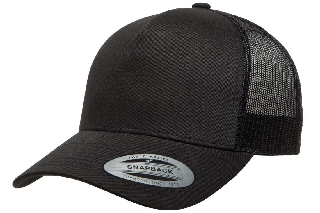 Yupoong 6506 5-Panel Retro Trucker Hat Baseball Cap with Mesh Back YP ...