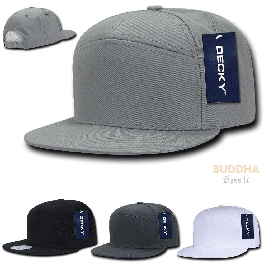 1 Dozen 7 Panel Cotton Snapbacks Flat Bill Baseball Hats Caps Wholesal ...