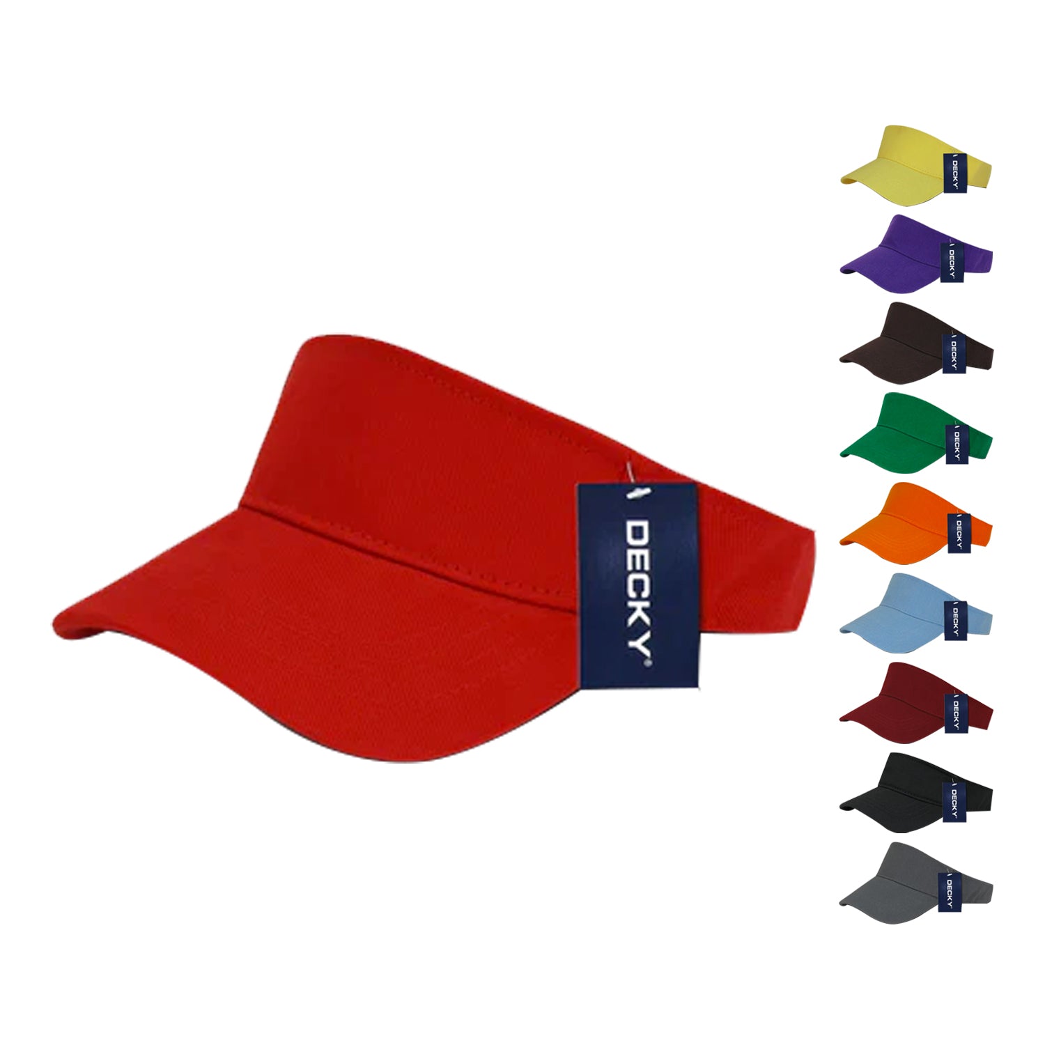 Decky 3001 Classic Blank Sports Sun Visors Hats Golf Caps Cotton Summe ...