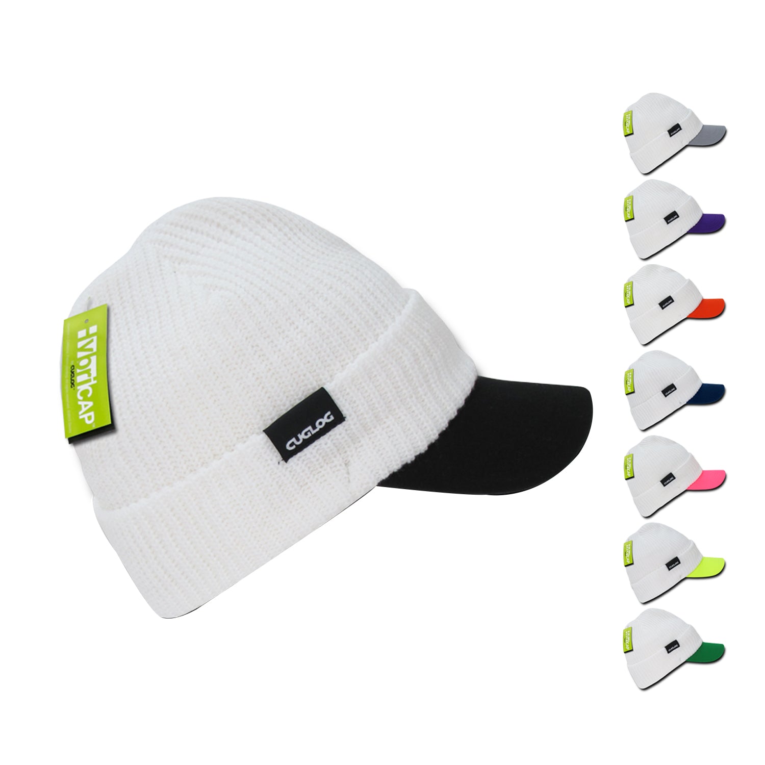 Cuglog C01 Hybricap Knit Beanies Hats Hybrid Visor Ski Baseball Caps ...