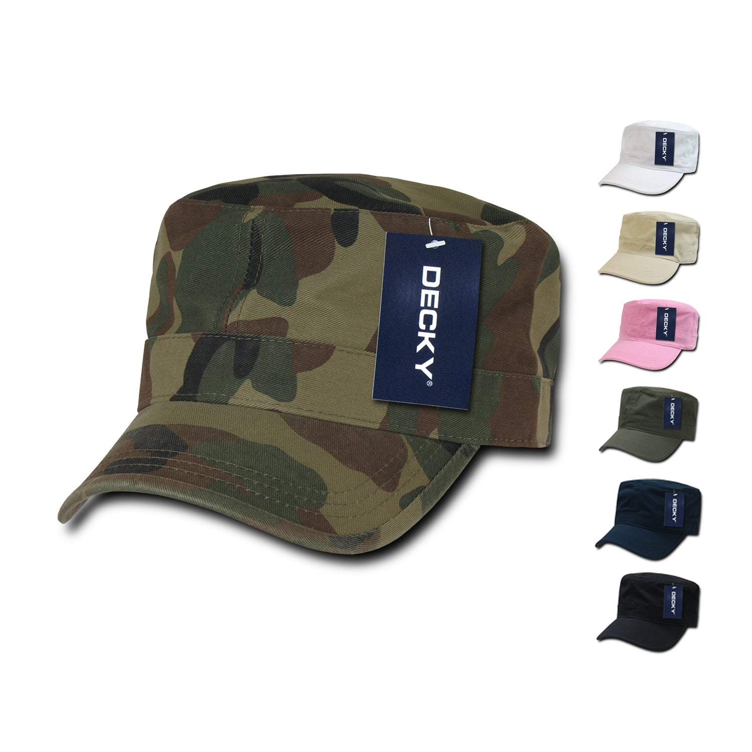 Decky GRM Washed Cotton GI Vintage Caps BDU Cadet Hats Military Patrol
